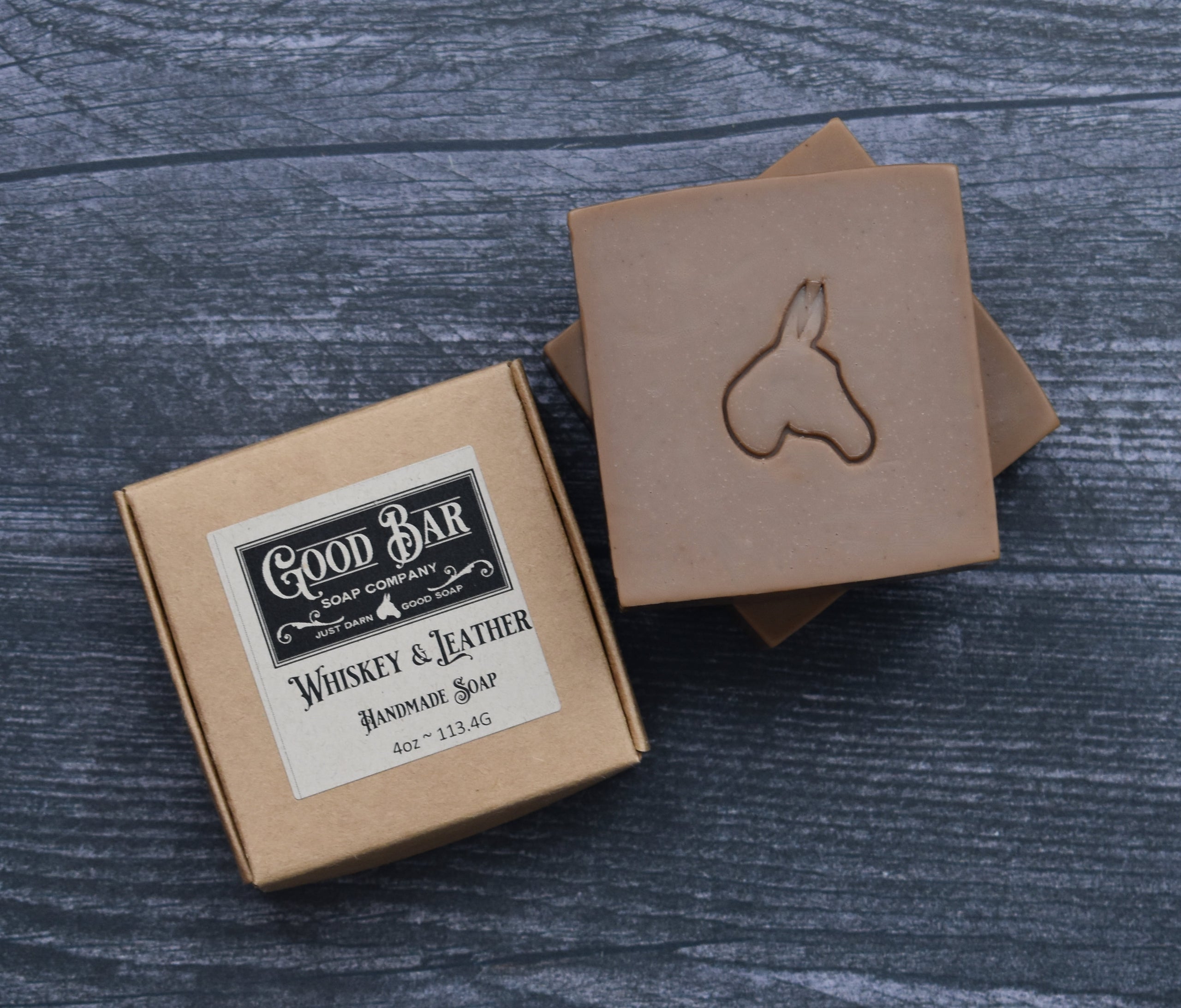 Whiskey & Leather Soap | Good Bar Soap Company